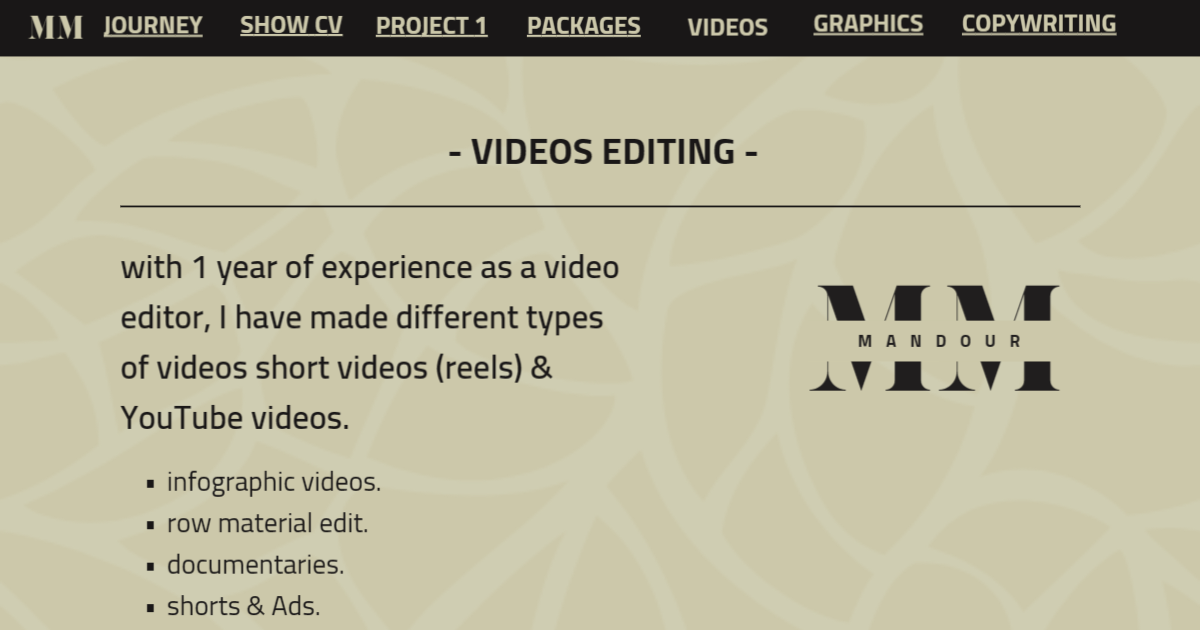 Mandour-video editing